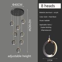 China Black Gold Modern Minimalist Light Luxury Creative Lighting  (WH-NC-152) for sale