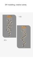 China Black Gold Modern Minimalist Light Luxury Creative Lighting  (WH-NC-152) for sale