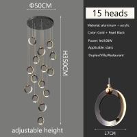 China Black Gold Modern Minimalist Light Luxury Creative Lighting  (WH-NC-152) for sale