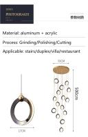 China Black Gold Modern Minimalist Light Luxury Creative Lighting  (WH-NC-152) for sale