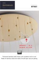 China Black Gold Modern Minimalist Light Luxury Creative Lighting  (WH-NC-152) for sale