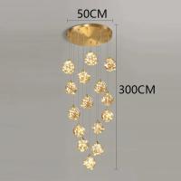China Modern Glass Ball LED Pendant Lights Staircase Chandelier (WH-NC-154) for sale