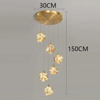 China Modern Glass Ball LED Pendant Lights Staircase Chandelier (WH-NC-154) for sale