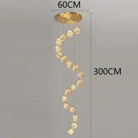 China Modern Glass Ball LED Pendant Lights Staircase Chandelier (WH-NC-154) for sale