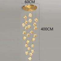 China Modern Glass Ball LED Pendant Lights Staircase Chandelier (WH-NC-154) for sale