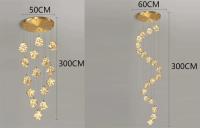 China Modern Glass Ball LED Pendant Lights Staircase Chandelier (WH-NC-154) for sale
