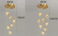China Modern Glass Ball LED Pendant Lights Staircase Chandelier (WH-NC-154) for sale