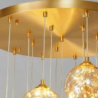 China Modern Glass Ball LED Pendant Lights Staircase Chandelier (WH-NC-154) for sale