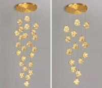 China Modern Glass Ball LED Pendant Lights Staircase Chandelier (WH-NC-154) for sale