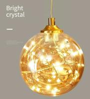 China Modern Glass Ball LED Pendant Lights Staircase Chandelier (WH-NC-154) for sale
