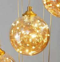 China Modern Glass Ball LED Pendant Lights Staircase Chandelier (WH-NC-154) for sale