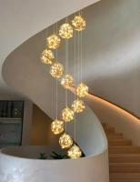 China Modern Glass Ball LED Pendant Lights Staircase Chandelier (WH-NC-154) for sale