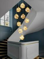 China Modern Glass Ball LED Pendant Lights Staircase Chandelier (WH-NC-154) for sale
