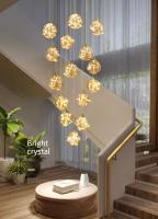 China Modern Glass Ball LED Pendant Lights Staircase Chandelier (WH-NC-154) for sale