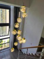 China Modern Glass Ball LED Pendant Lights Staircase Chandelier (WH-NC-154) for sale