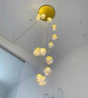 China Modern Glass Ball LED Pendant Lights Staircase Chandelier (WH-NC-154) for sale