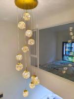 China Modern Glass Ball LED Pendant Lights Staircase Chandelier (WH-NC-154) for sale