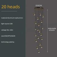 China Nordic Minimalist Staircase Lighting Suspended Ceiling Lamp Circular Staircase Chandelier(WH-NC-155) for sale