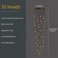 China Nordic Minimalist Staircase Lighting Suspended Ceiling Lamp Circular Staircase Chandelier(WH-NC-155) for sale