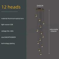 China Nordic Minimalist Staircase Lighting Suspended Ceiling Lamp Circular Staircase Chandelier(WH-NC-155) for sale