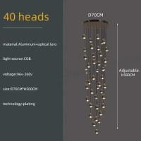 China Nordic Minimalist Staircase Lighting Suspended Ceiling Lamp Circular Staircase Chandelier(WH-NC-155) for sale