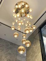 China Nordic Minimalist Staircase Lighting Suspended Ceiling Lamp Circular Staircase Chandelier(WH-NC-155) for sale