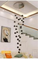 China Nordic Minimalist Staircase Lighting Suspended Ceiling Lamp Circular Staircase Chandelier(WH-NC-155) for sale
