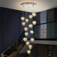 China Nordic Minimalist Staircase Lighting Suspended Ceiling Lamp Circular Staircase Chandelier(WH-NC-155) for sale