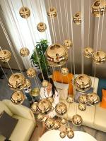 China Nordic Minimalist Staircase Lighting Suspended Ceiling Lamp Circular Staircase Chandelier(WH-NC-155) for sale