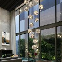 China Nordic Minimalist Staircase Lighting Suspended Ceiling Lamp Circular Staircase Chandelier(WH-NC-155) for sale