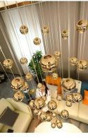 China Nordic Minimalist Staircase Lighting Suspended Ceiling Lamp Circular Staircase Chandelier(WH-NC-155) for sale