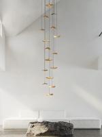 China Japanese Wabi-sabi Style Retro Solid Wood Staircase Chandelier(WH-NC-156) for sale