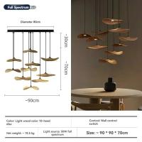 China Japanese Wabi-sabi Style Retro Solid Wood Staircase Chandelier(WH-NC-156) for sale