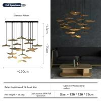 China Japanese Wabi-sabi Style Retro Solid Wood Staircase Chandelier(WH-NC-156) for sale