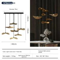 China Japanese Wabi-sabi Style Retro Solid Wood Staircase Chandelier(WH-NC-156) for sale