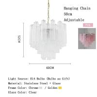 China Italian Designer Vintage Texture Glass Ceiling Chandeliers(WH-NC-159) for sale
