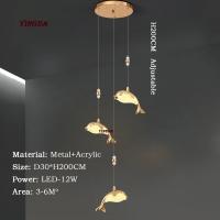 China Modern Light Luxury Villa Ceiling Staircase Long Pendant Lamp(WH-NC-161) for sale