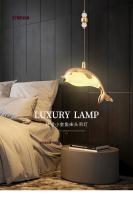 China Modern Light Luxury Villa Ceiling Staircase Long Pendant Lamp(WH-NC-161) for sale