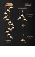China Modern Light Luxury Villa Ceiling Staircase Long Pendant Lamp(WH-NC-161) for sale