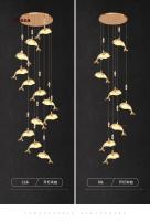 China Modern Light Luxury Villa Ceiling Staircase Long Pendant Lamp(WH-NC-161) for sale