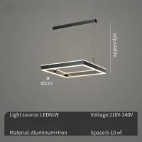 China Staircase Square Pendant Lamp Modern Decoration Ceiling Lighting Fixture(WH-NC-162) for sale