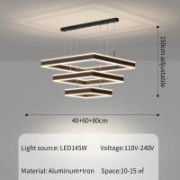 China Staircase Square Pendant Lamp Modern Decoration Ceiling Lighting Fixture(WH-NC-162) for sale