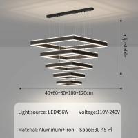 China Staircase Square Pendant Lamp Modern Decoration Ceiling Lighting Fixture(WH-NC-162) for sale