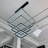 China Staircase Square Pendant Lamp Modern Decoration Ceiling Lighting Fixture(WH-NC-162) for sale