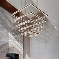 China Staircase Square Pendant Lamp Modern Decoration Ceiling Lighting Fixture(WH-NC-162) for sale