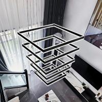 China Staircase Square Pendant Lamp Modern Decoration Ceiling Lighting Fixture(WH-NC-162) for sale