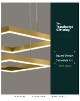 China Staircase Square Pendant Lamp Modern Decoration Ceiling Lighting Fixture(WH-NC-162) for sale
