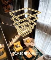China Staircase Square Pendant Lamp Modern Decoration Ceiling Lighting Fixture(WH-NC-162) for sale