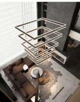 China Staircase Square Pendant Lamp Modern Decoration Ceiling Lighting Fixture(WH-NC-162) for sale