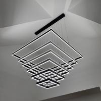 China Staircase Square Pendant Lamp Modern Decoration Ceiling Lighting Fixture(WH-NC-162) for sale